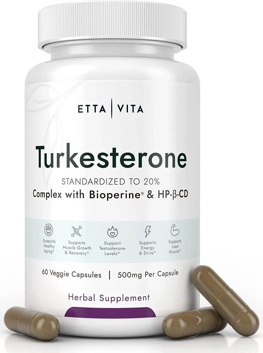 Etta Vita Turkesterone 500Mg. 60 Capsulas – The Red Vitamin MX