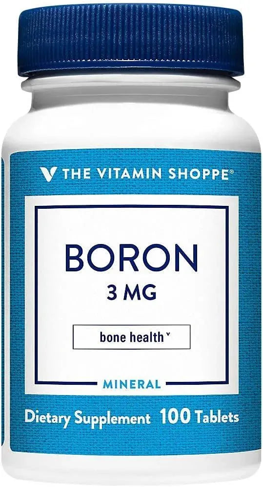 The Vitamin Shoppe Boron 3 Mg. 100 Tabletas – The Red Vitamin MX