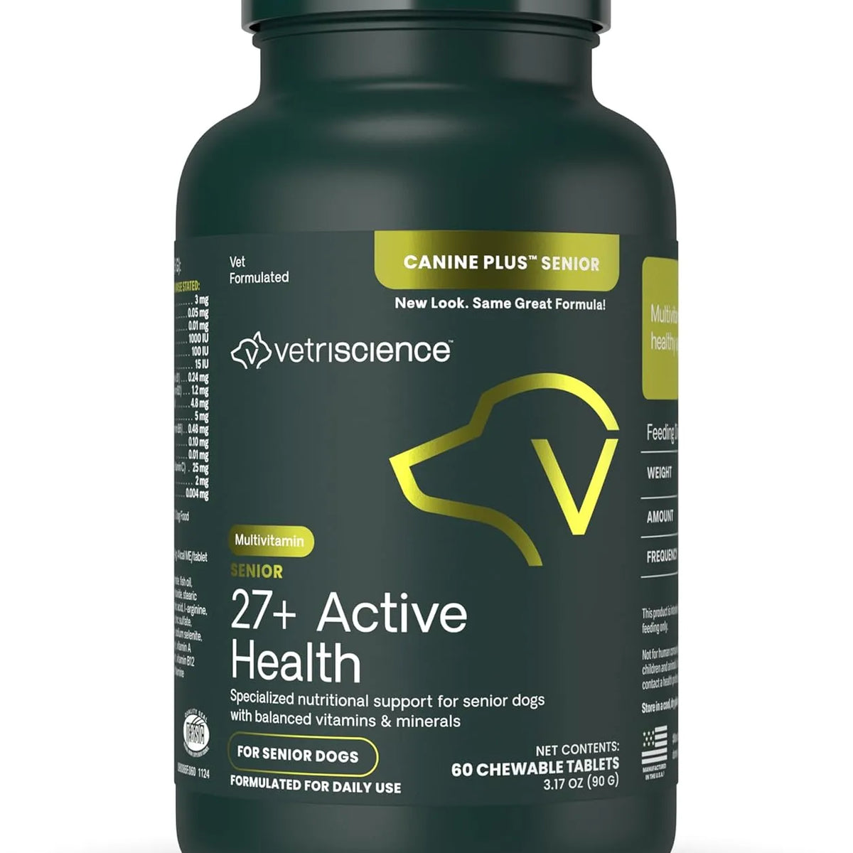 VetriScience Senior 27+ Active Health Daily Chewable Multivitamins for ...