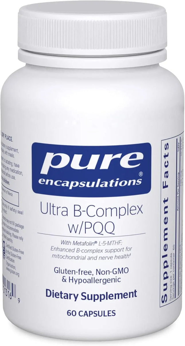 Pure Encapsulations Ultra B-Complex with PQQ 60 Capsulas – The Red ...