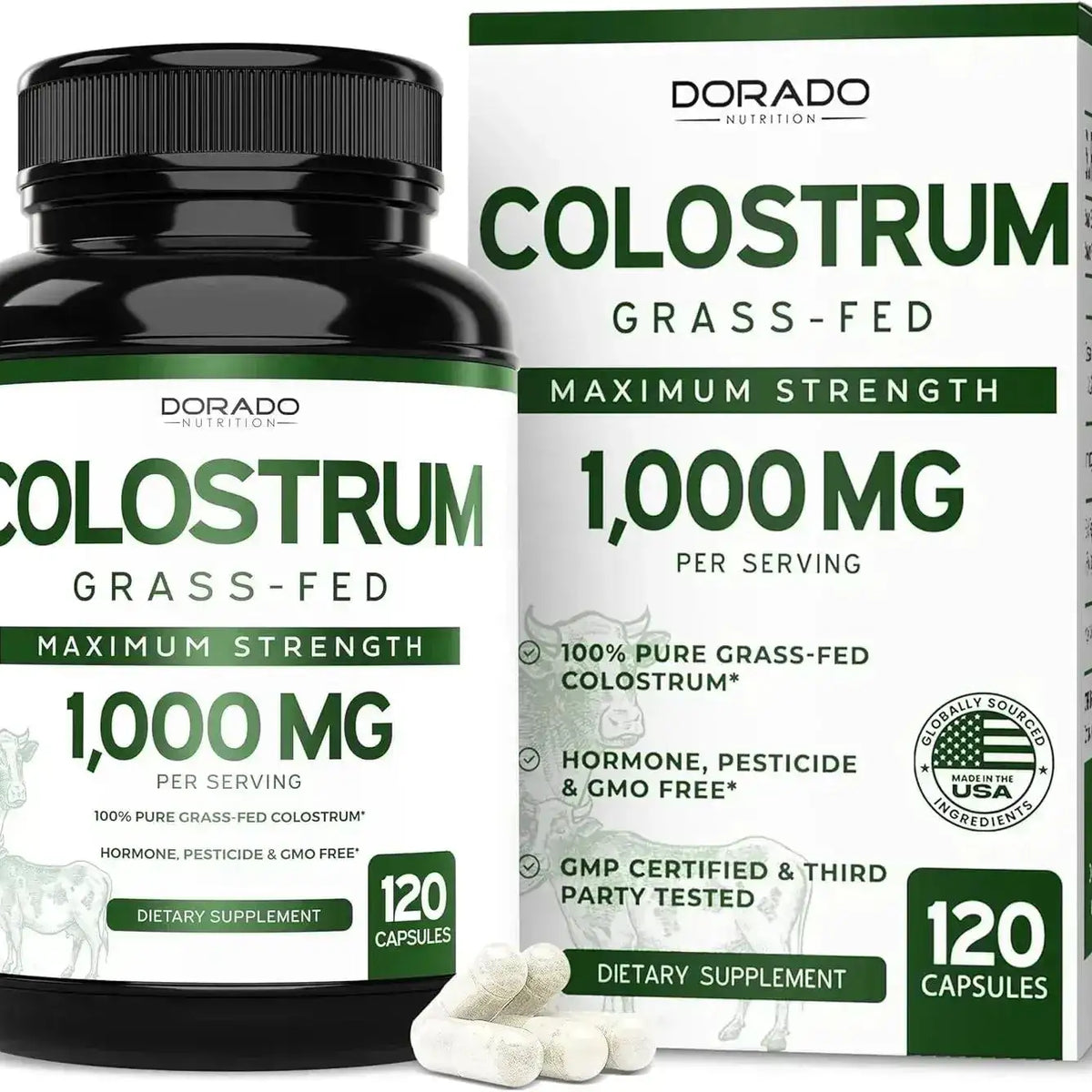 Dorado Nutrition Colostrum 1000Mg. 120 Capsulas – The Red Vitamin MX