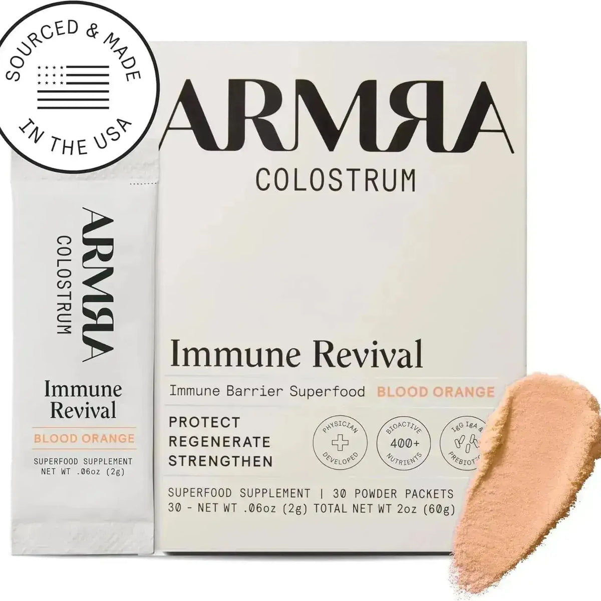 ARMRA Colostrum Premium Powder Blood Orange 30 Paquetes – The Red ...
