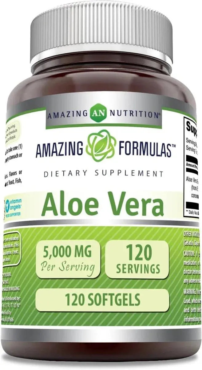 Amazing Formulas Aloe Vera 5000Mg. 120 Capsulas Blandas – The Red ...